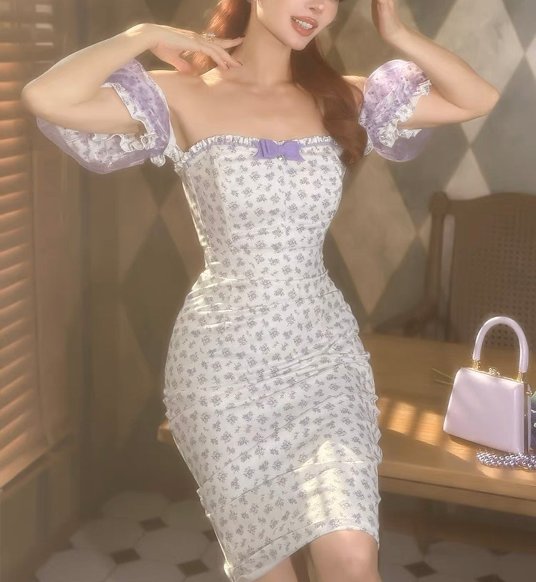 Wisteria villa set floral dress corset corsets corset top floral corset ...